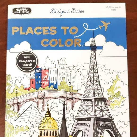 Kappa | Office | Kappa Designer Series Places To Color Adult Coloring ...